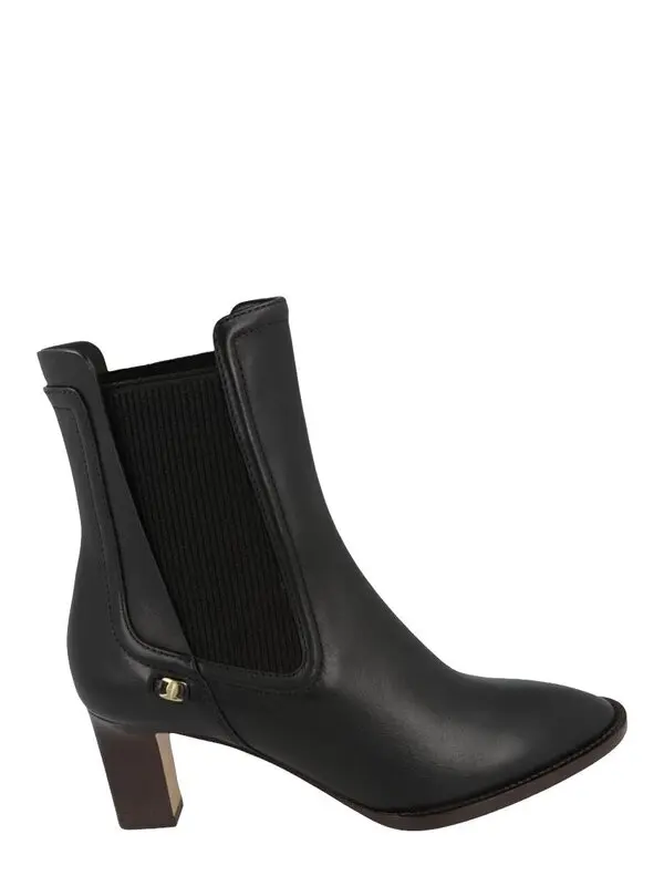 FERRAGAMO Toren Leather Bootie - Black