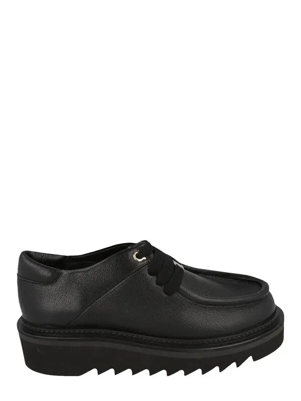 FERRAGAMO Euripilo Leather Loafer - Black