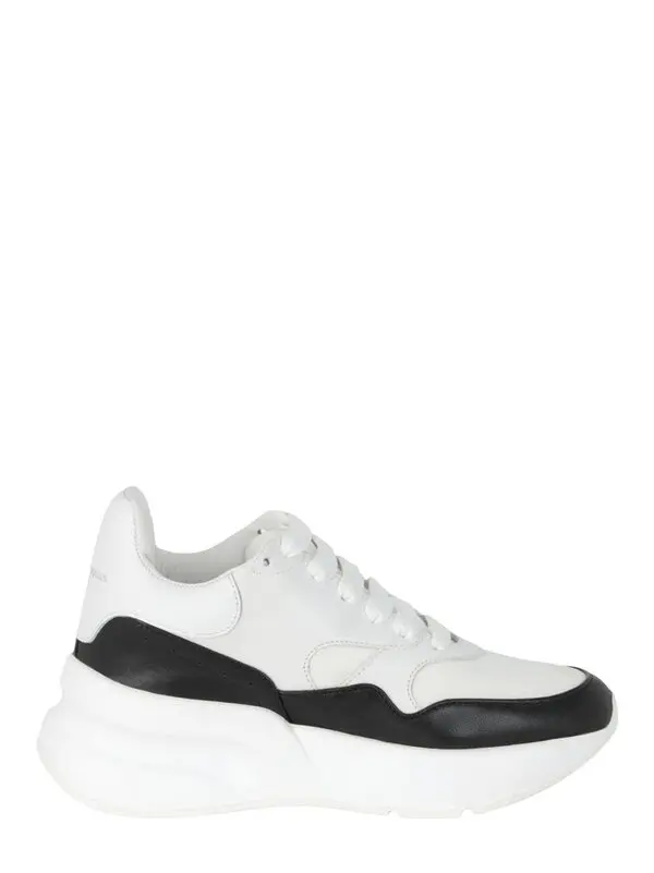 Alexander McQueen Oversized Leather Runner Sneakers - White