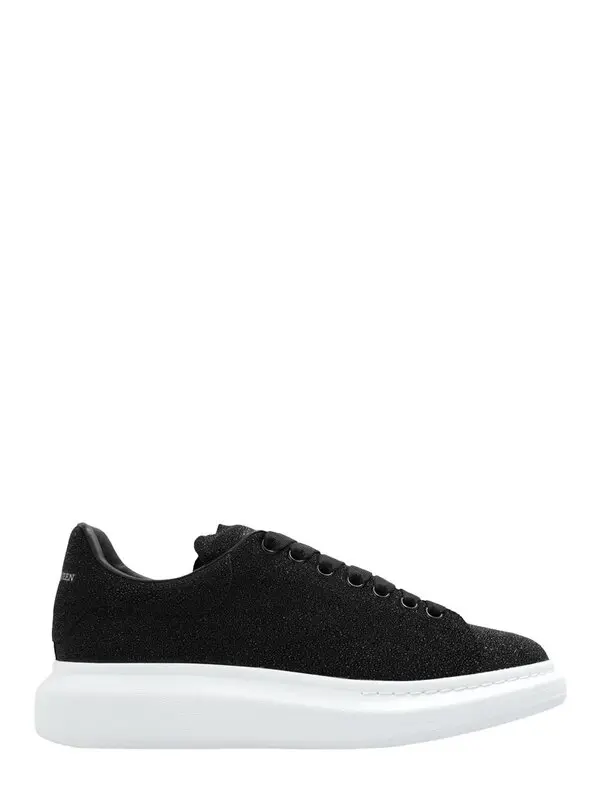 Alexander McQueen Oversized Glitter Sneakers - Black