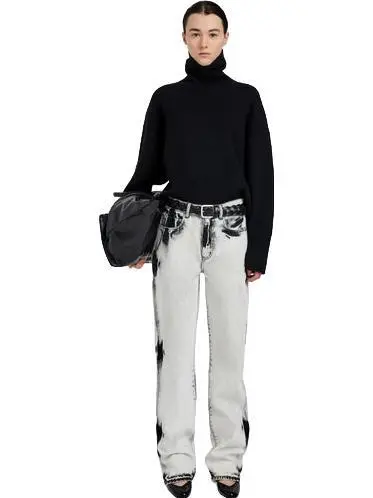 Proenza Schouler Ryman Straight Leg Jeans - Fade Out Black