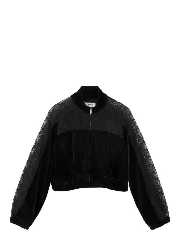 AMBUSH Lace-panel Bomber Jacket - Black