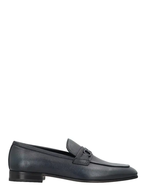 FERRAGAMO Leather Moccasins - Black