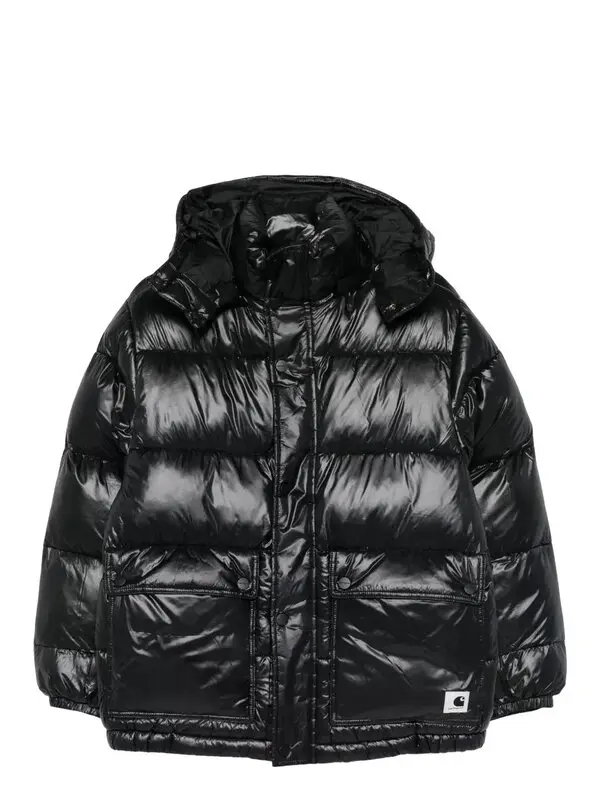 Carhartt Work In Progress Benson Zip-up Puffer Jacket - Black