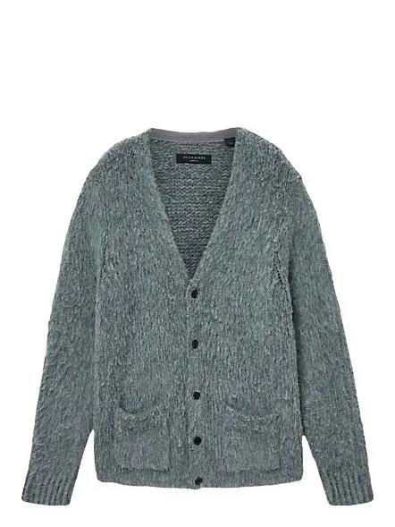 ALLSAINTS Tobie V-neck Wool-blend Cardigan - Nordic Green