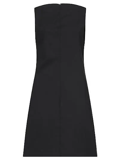 Theory Tailored Wool-blend Mini Dress - Black