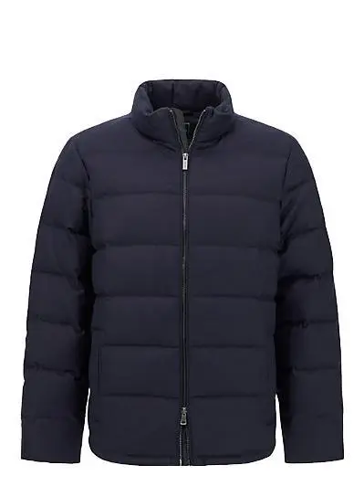 Boggi Milano Wool-down Padded Jacket - Navy Blue