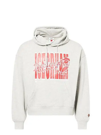 ICECREAM Oversized Cotton-jersey Hoodie - Grey