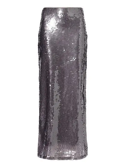 4TH & RECKLESS Sequin Maxi Skirt - Silver