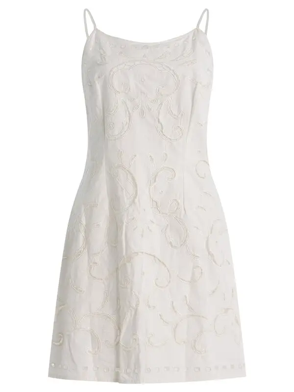 ALL THAT REMAINS Frida Cotton Mini Dress - White