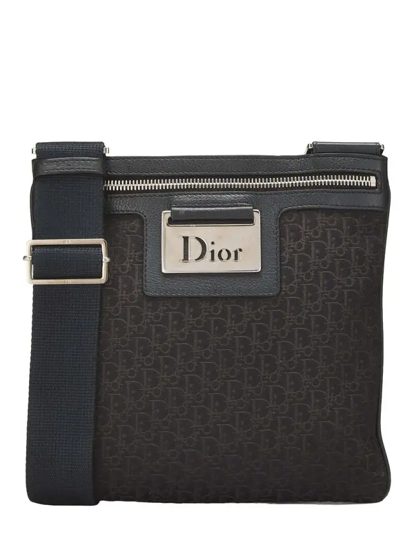 Dior Trotter Canvas Street Chic Crossbody - Black