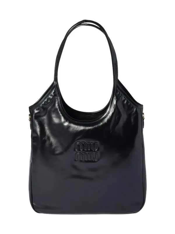 Miu Miu Ivy Leather Bag - Black