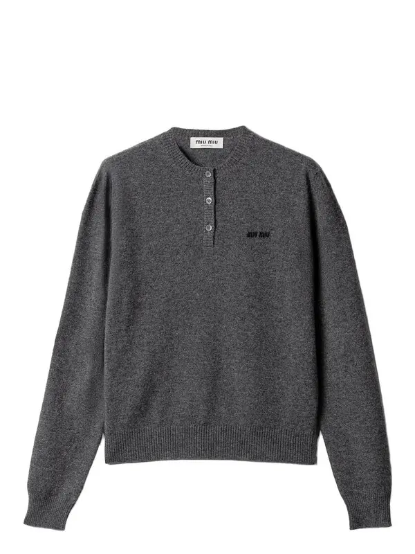 Miu Miu Cashmere Sweater - Slate Gray
