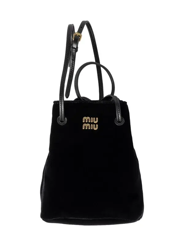 Miu Miu Velvet Pouch - Black