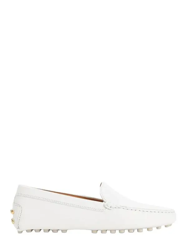TOD'S Gommino 22l Leather Loafers - White