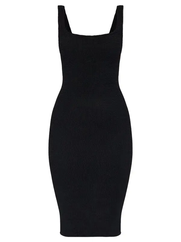 Hunza G Strappy Knee-length Dress - Black