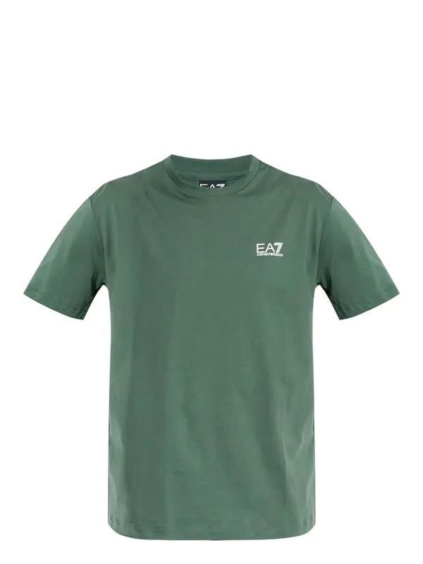 EA7 T-shirt With Printed Logo - Green