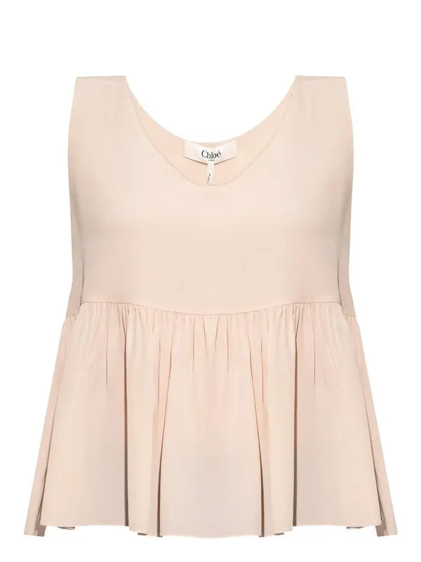 Chloé Silk Top - Pink