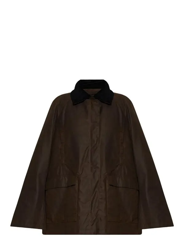 TOTEME Insulated Jacket With Corduroy Collar - Brown