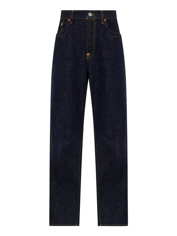 Kenzo Straight-leg Jeans - Navy Blue