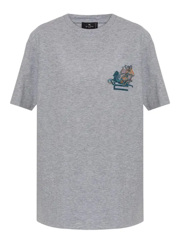 Etro Logo T-shirt - Grey