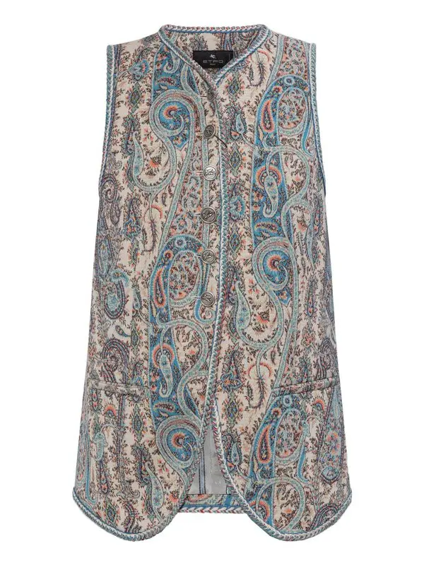 Etro Patterned Vest - Multicolour