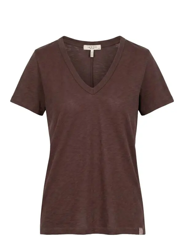 Rag & Bone V-neck T-shirt - Brown