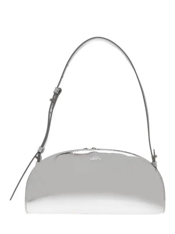 A.p.c. Demi Lune’ Shoulder Bag - Silver