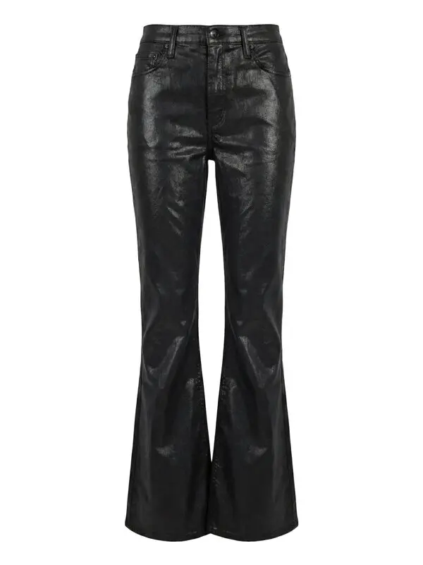 Rag & Bone Flared Leg Jeans - Black