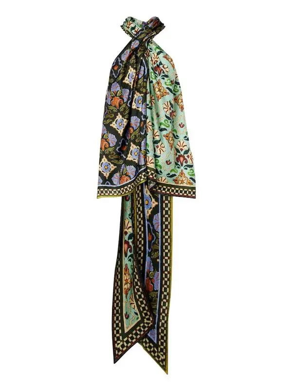 ALEMAIS Cece Floral Halterneck Top - Multicoloured