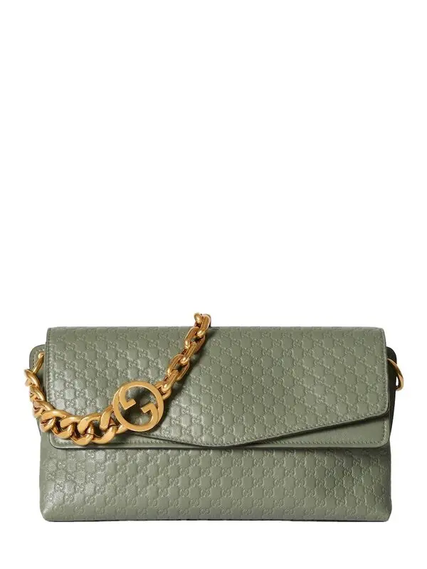 Gucci Medium Shoulder Bag With Chain - Green