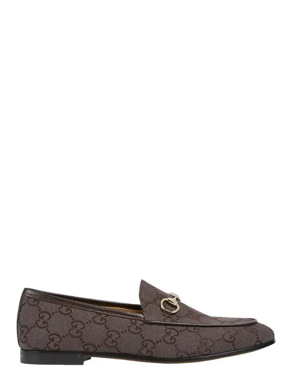 Gucci S Jordaan Gg Canvas Loafer - Brown