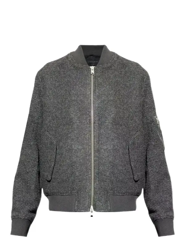 ALLSAINTS Saku Zip-fastening Bomber Jacket - Grey