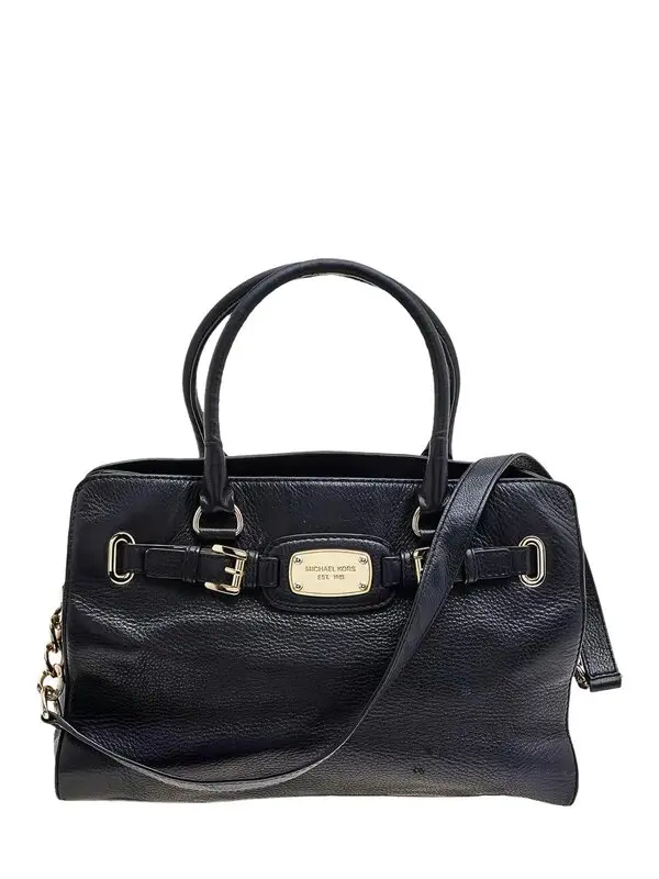 Michael Kors Leather Satchel - Black