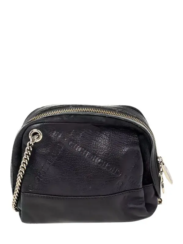 Carolina Herrera Logo-embossed Leather Crossbody Bag - Black