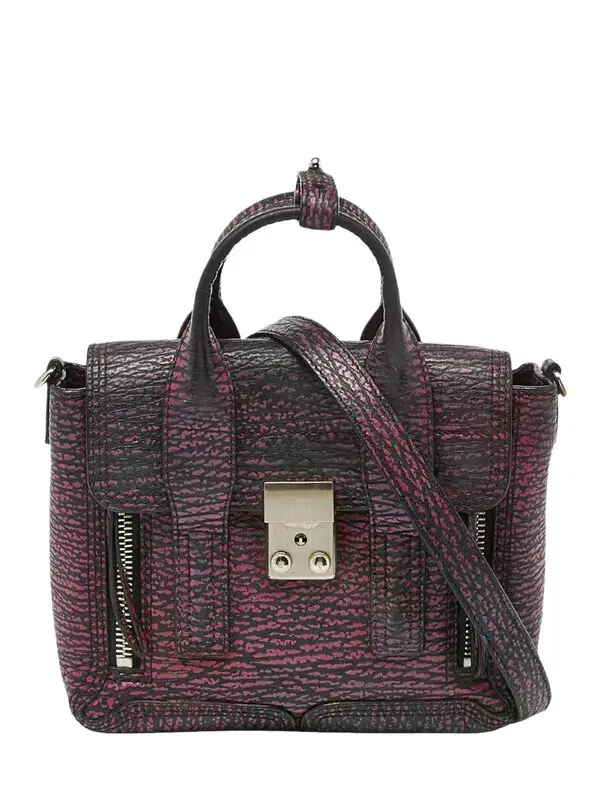3.1 Phillip Lim Pashli Leather Handbag - Purple