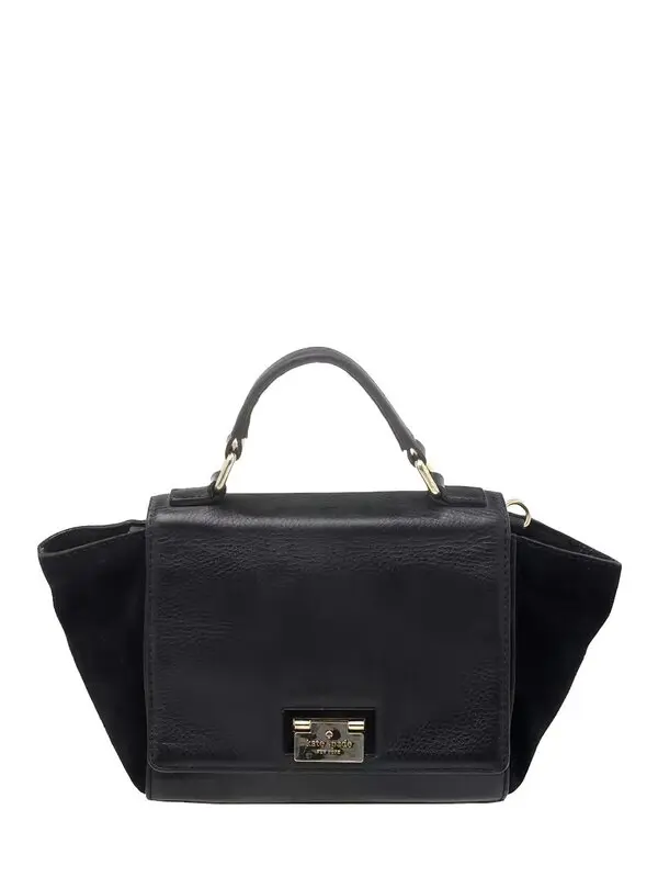 Kate Spade New York Leather Suede Magnolia Park Bag - Black