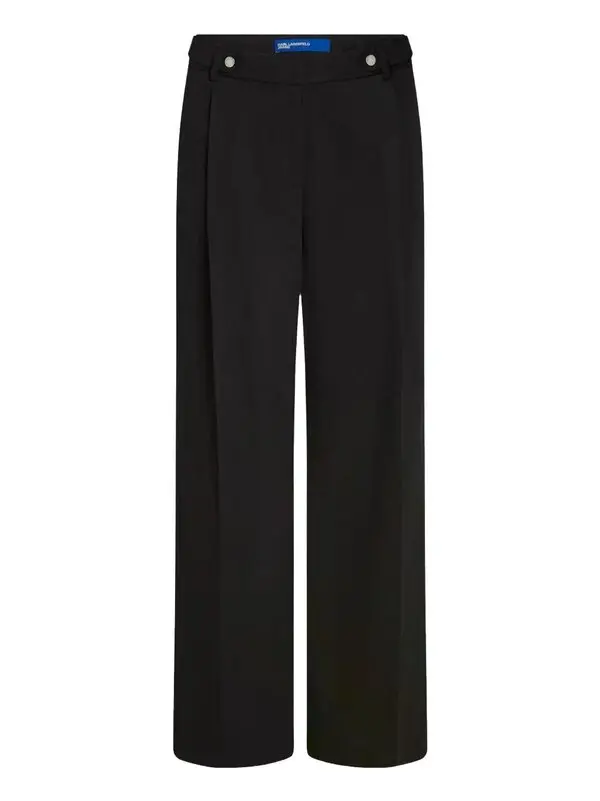 Karl Lagerfeld Wide-leg Trousers - Black