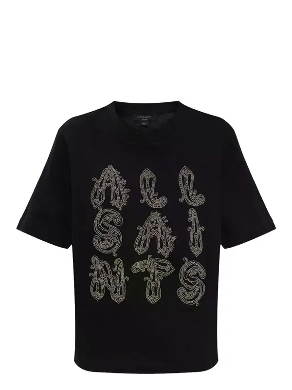 ALLSAINTS Ella Lisa Beaded T-shirt - Black