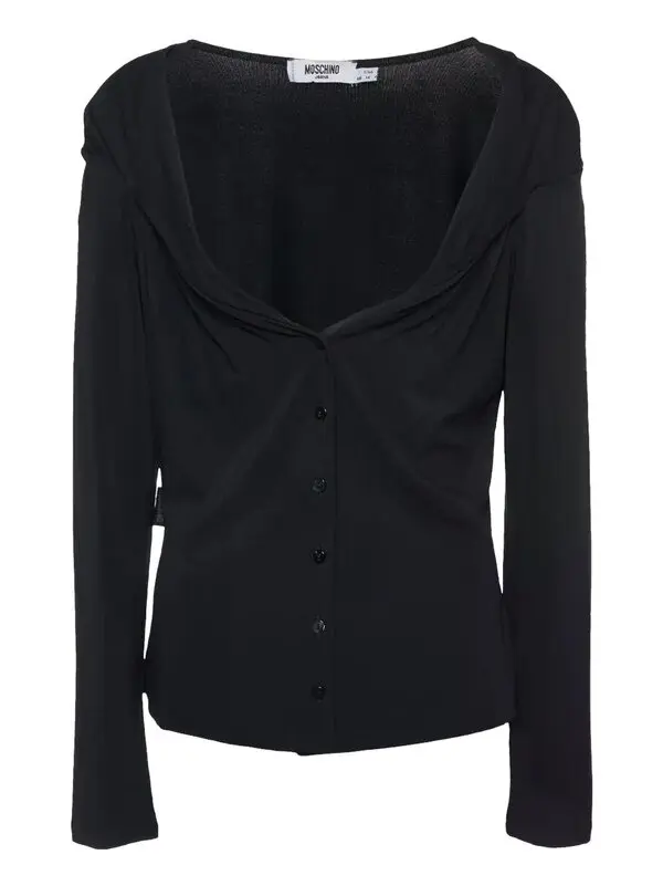 Moschino Cowl-neck Shirt - Black
