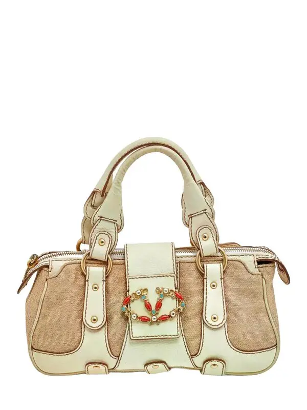 Valentino Garavani Crystal-embellished Tote - Neutrals