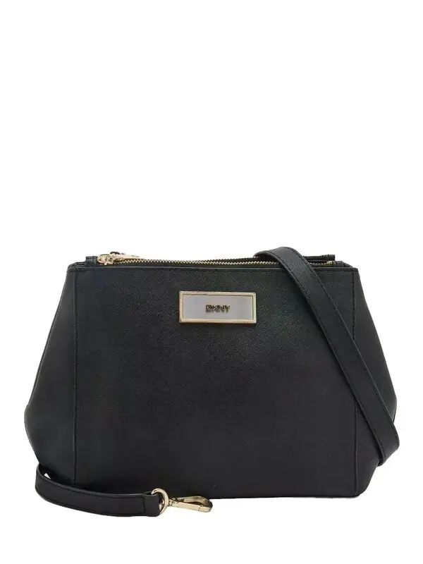 Dkny Logo-plaque Cross Body Bag - Black