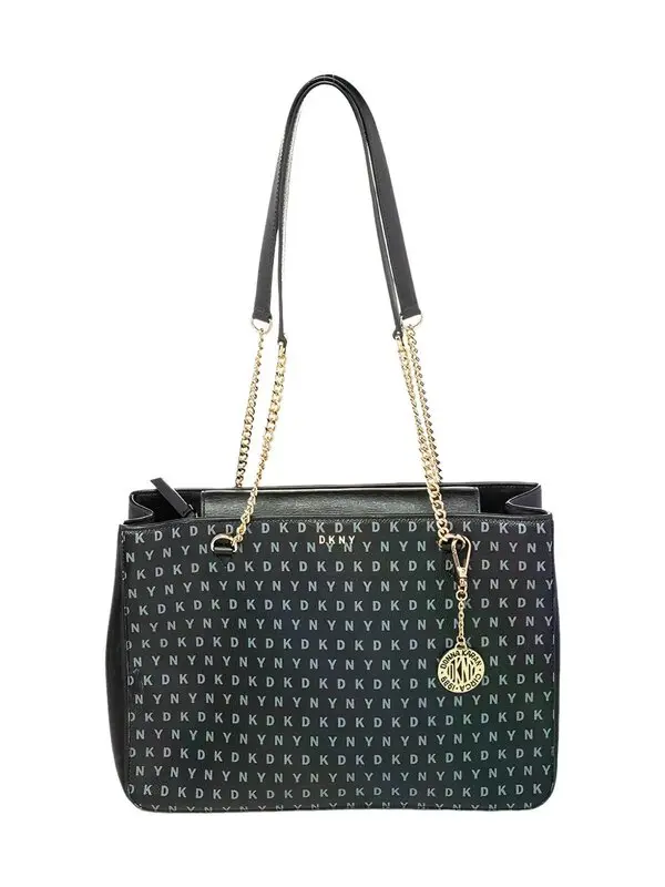 Dkny Logo-print Tote Bag - Black