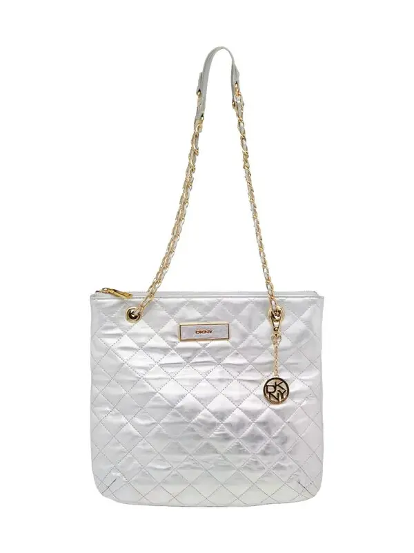 Dkny Quilted Shoulder Bag - Silver