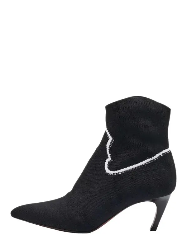 Dior 2024 Embroidered Ankle Boots - Black