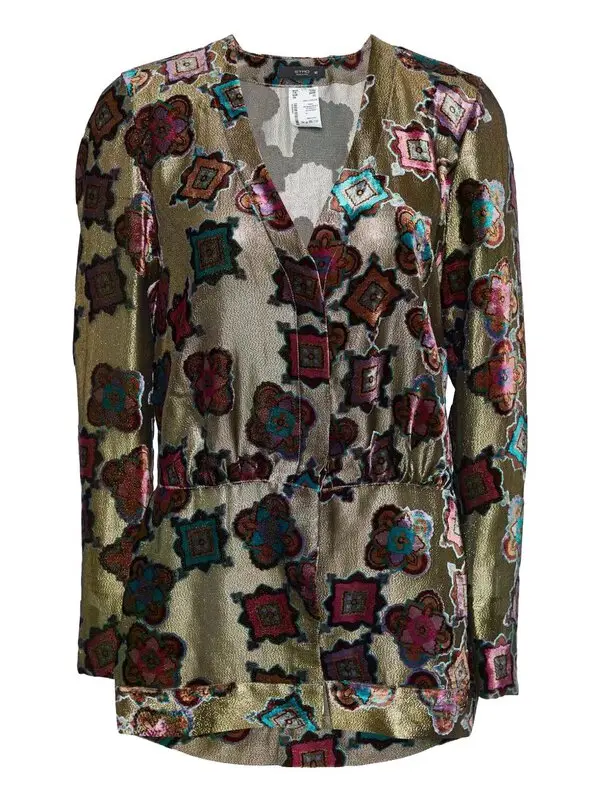 Etro Floral-print Top - Neutrals