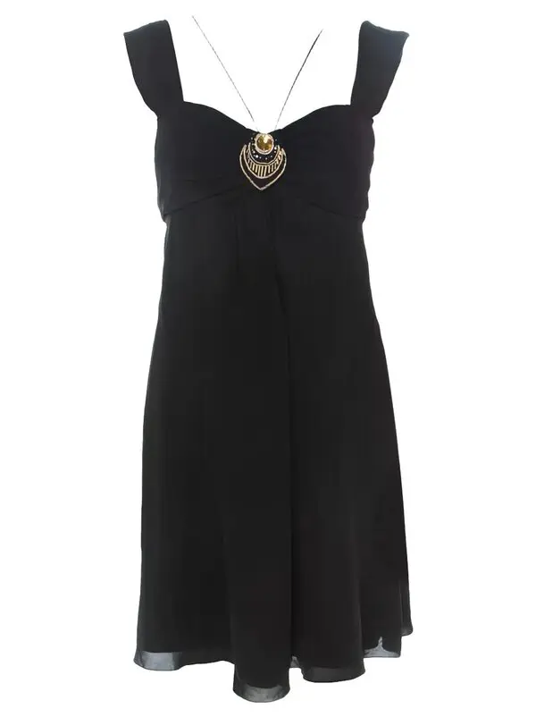TEMPERLEY LONDON Embellished Silk Mini Dress - Black