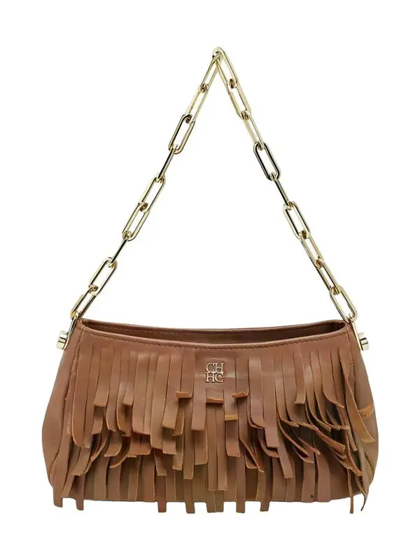 Carolina Herrera Fringe-embellished Shoulder Bag - Brown