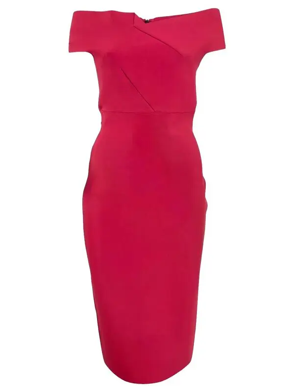 Roland Mouret Off-shoulder Dress - Red