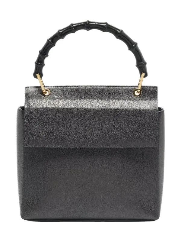 Gucci Bamboo-handle Top Handle Handbag - Black